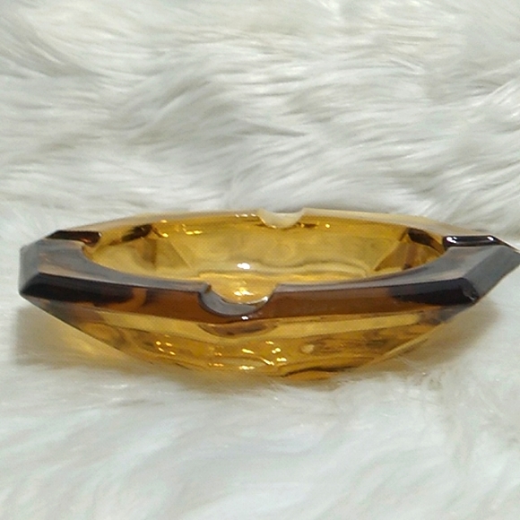 70's Vintage | Other | Vintage 7s Ashtray Or Candy Dish Thick Glass ...